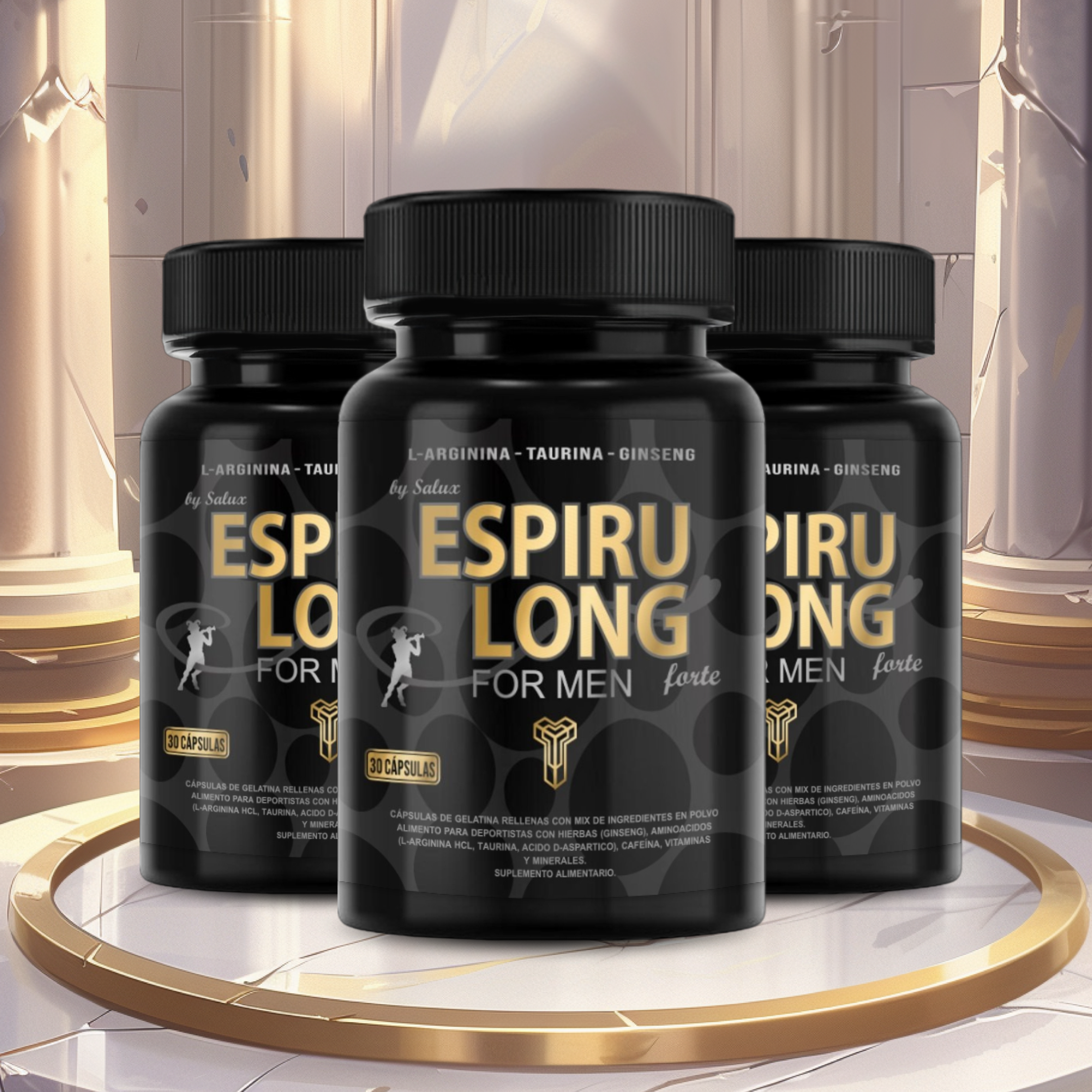 PACK X3 | ESPIRULONG | Elevador de Testosterona – Pálikos Fitness